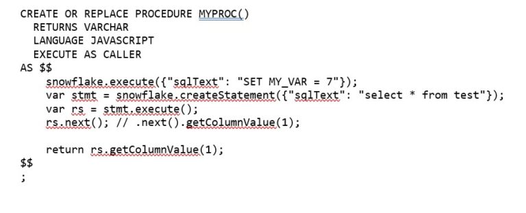 Set Variable In Stored Procedure Caller Execution Rights Cloudyard