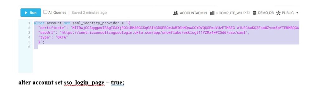 Snowflake with OKTA SSO..... - Cloudyard