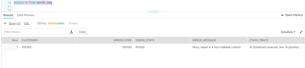 Snowflake Error Logging During Copy Operation Source Target Cloudyard