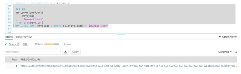 Directory Tables in Snowflake: Download file from WebUI - Cloudyard