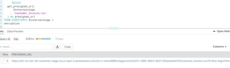 DIRECTORY Table: Download File from Internal Stage - Cloudyard
