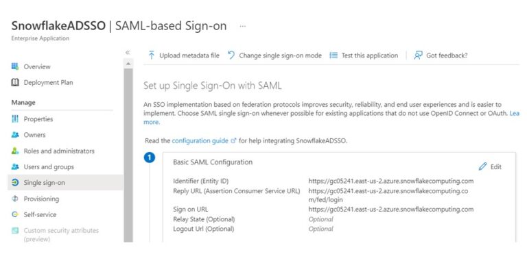 Snowflake SSO Login with Azure Active Directory - Cloudyard