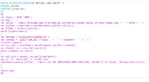 GET_DDL: Sql Script, JS and Python - Cloudyard