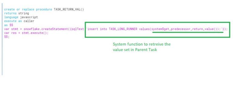 Snowflake Tasks: SetValue and GetValue - Cloudyard