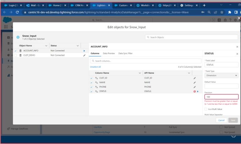 Snowflake to Salesforce using Recipes - Cloudyard