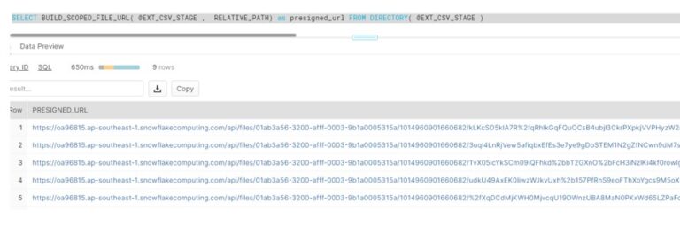 Directory Tables functions - Cloudyard