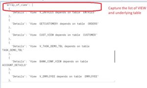 Identify underlying table in VIEWS via procedure - Cloudyard