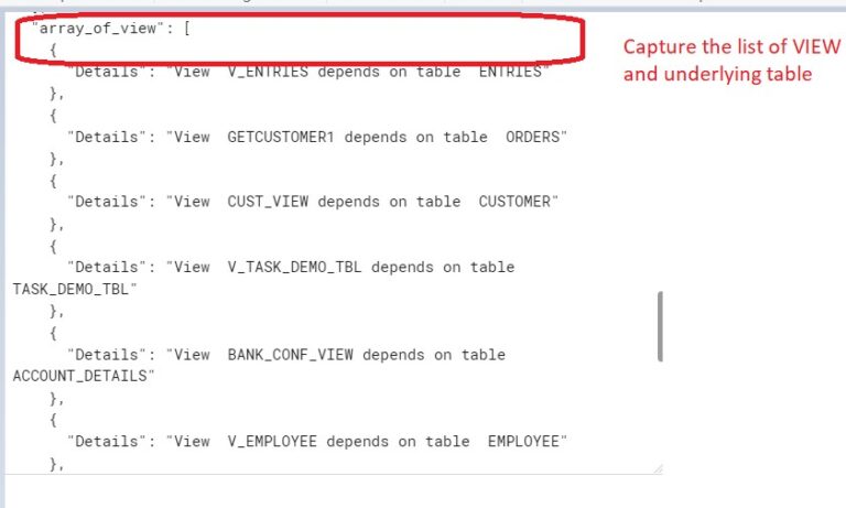 Identify underlying table in VIEWS via procedure - Cloudyard