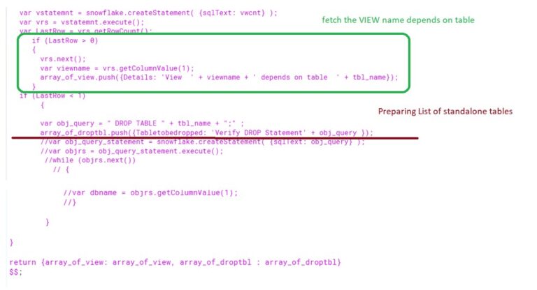 Identify underlying table in VIEWS via procedure - Cloudyard