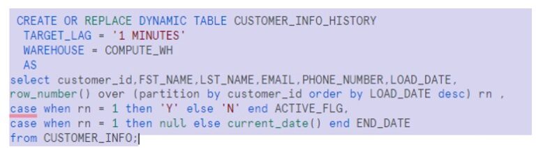 Snowflake:SCD2 with Dynamic Tables - Cloudyard
