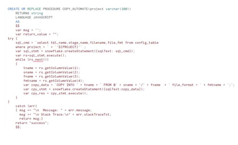 Logging: DBMS_OUTPUT in Snowflake Stored Procedures - Cloudyard
