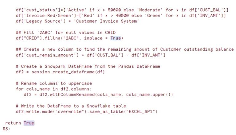 Read Excel using SnowflakeFile.open - Cloudyard