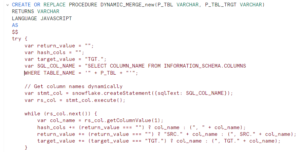 Dynamic Merge Procedure: Snowflake's Enhanced Flexibility - Cloudyard