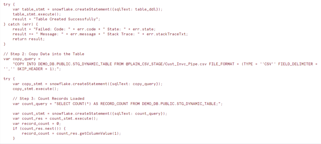 Dynamic Table Creation Using File Headers - Cloudyard
