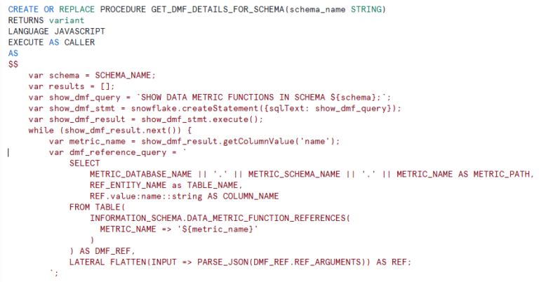 Extracting DMF Details Across Schemas - Cloudyard