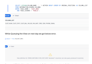 Schema Evolution with View Refresh in Snowflake - Cloudyard