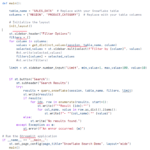 Multi-Select Filtering with Streamlit and Snowflake - Cloudyard